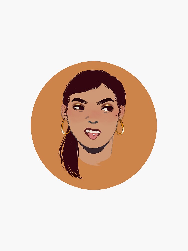 "Andrea" Sticker for Sale by RosiiRendeer | Redbubble