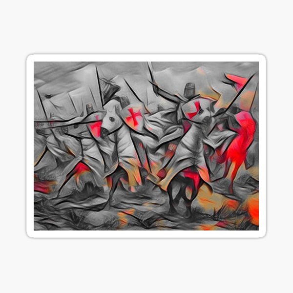 "Crusade Graphic Design " Sticker for Sale by Thirteencats | Redbubble