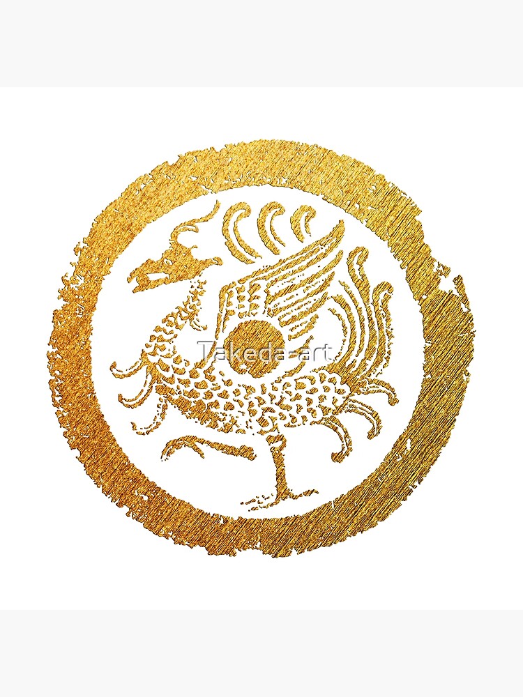 "Vermilion Bird in Gold" Canvas Print for Sale by Takeda-art | Redbubble