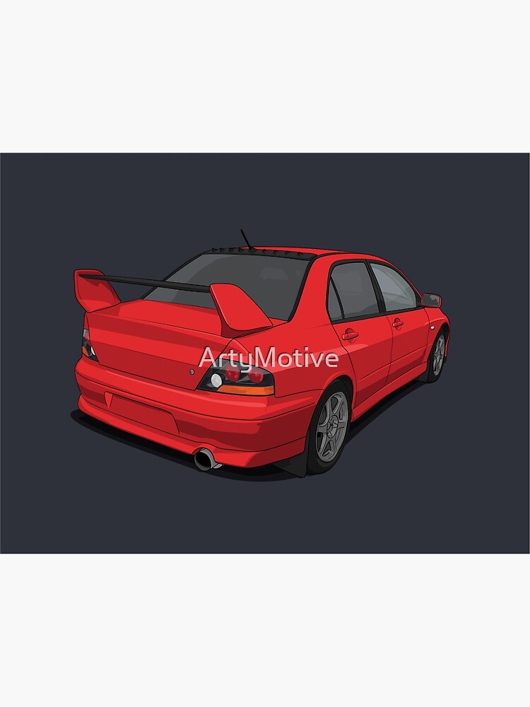 Poster « Mitsubishi Lancer Evo 8 », par ArtyMotive | Redbubble