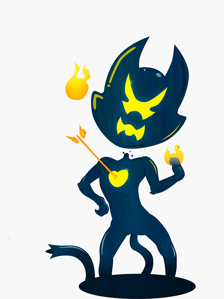 "Inferno Imp" Sticker by MadGear | Redbubble