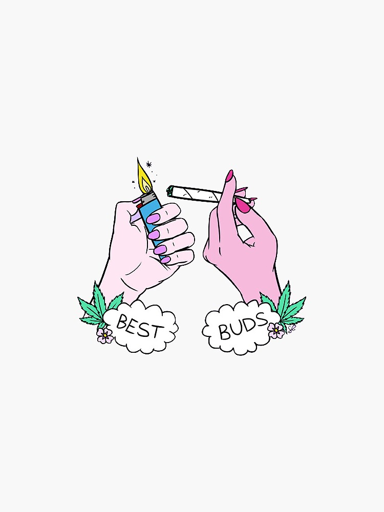 "best buds" Sticker for Sale by cruzzell | Redbubble