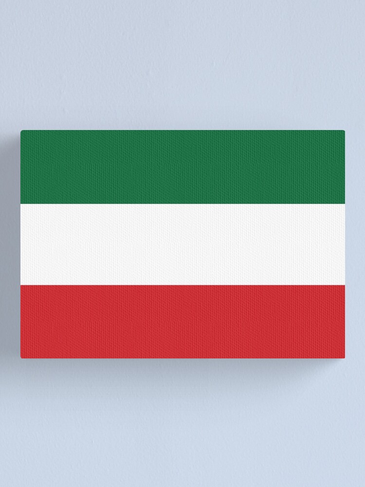 Impression sur toile « Drapeau Patriote vert blanc rouge Québec Bas ...