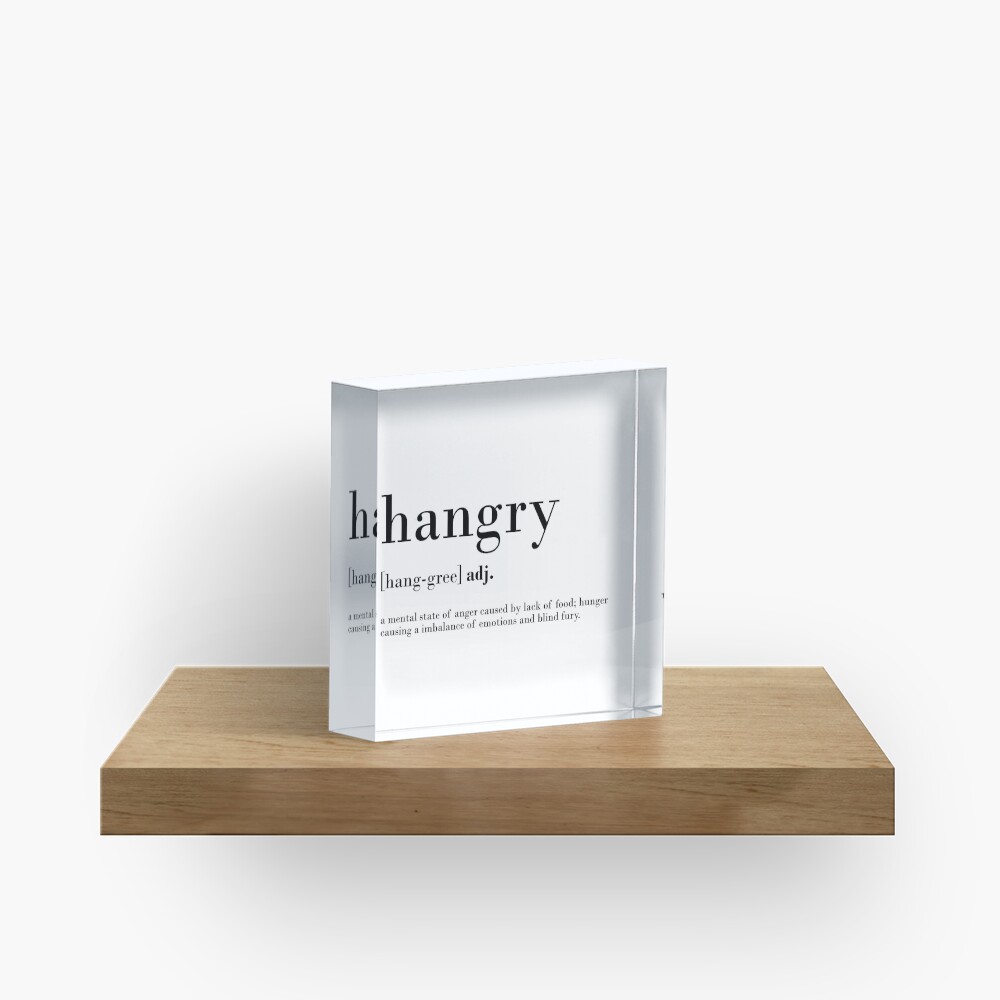 "Hangry definition funny quote" Art Board Print for Sale by banginT ...