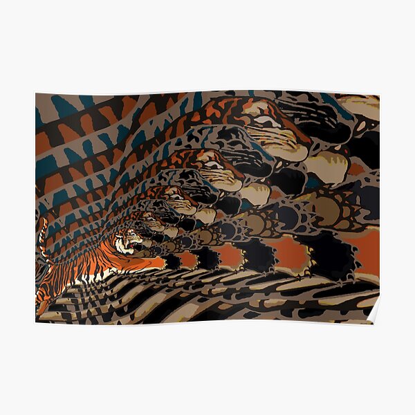 "Tiger Ripple" Poster by TIGERRIFIC | Redbubble