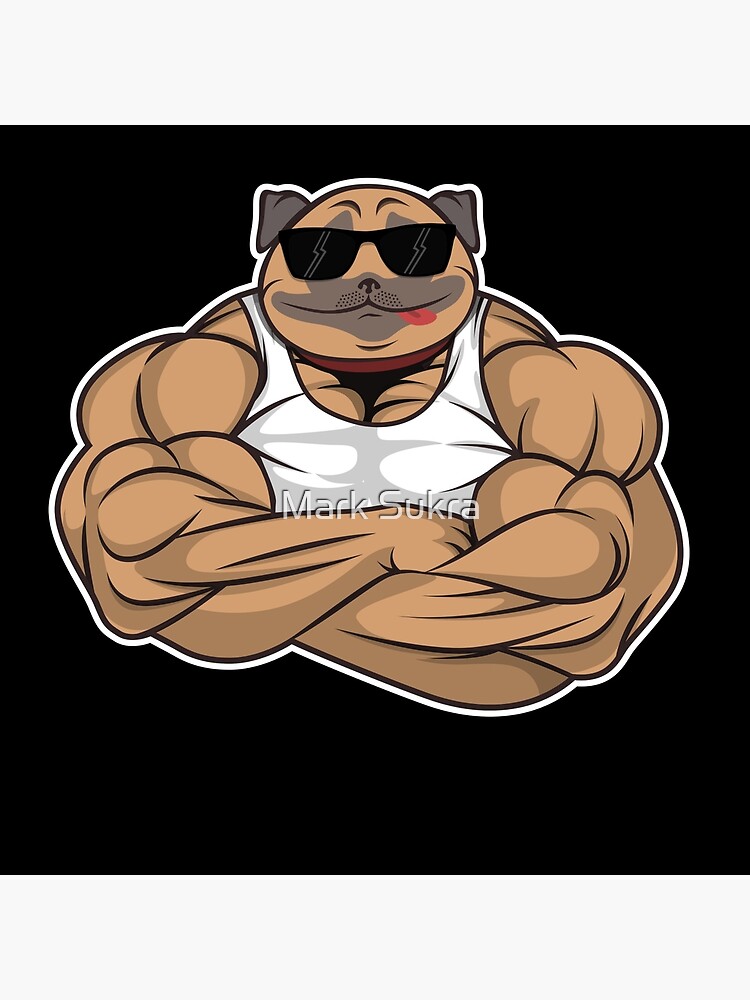 "Dog dogs pet barking wow pug pugs weevil gift idea" Art Board Print by ...