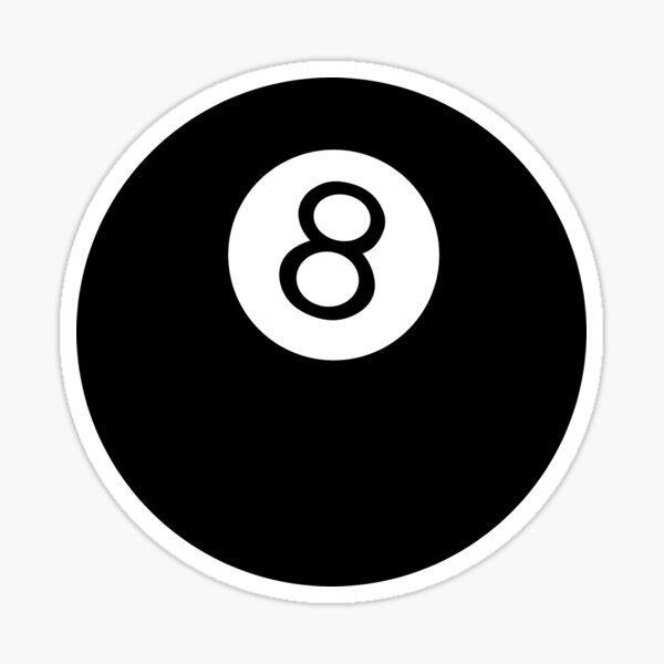 "8 Ball" Sticker for Sale by KMTMart | Redbubble