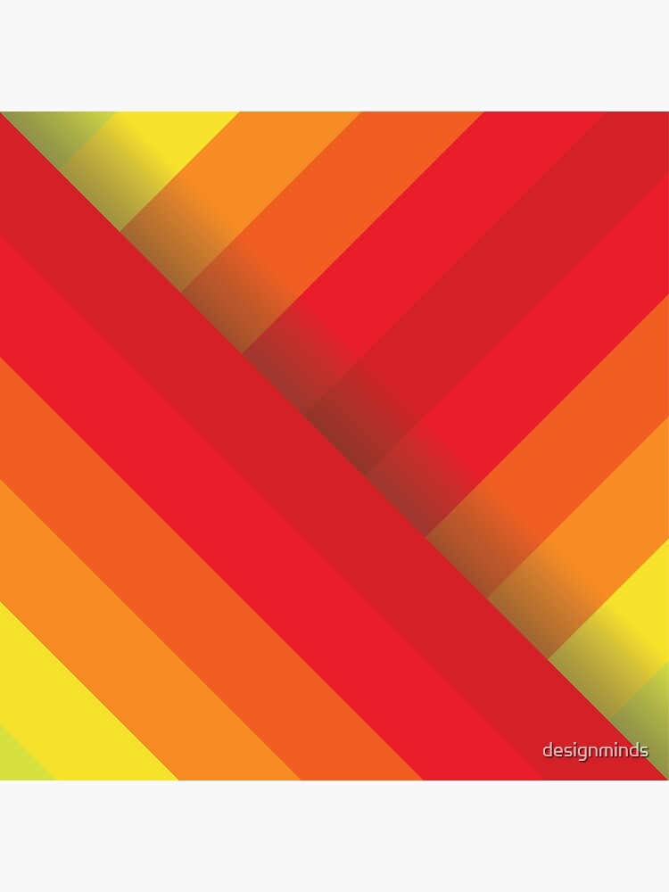 "Stripes (red/orange/yellow)" Poster for Sale by designminds | Redbubble
