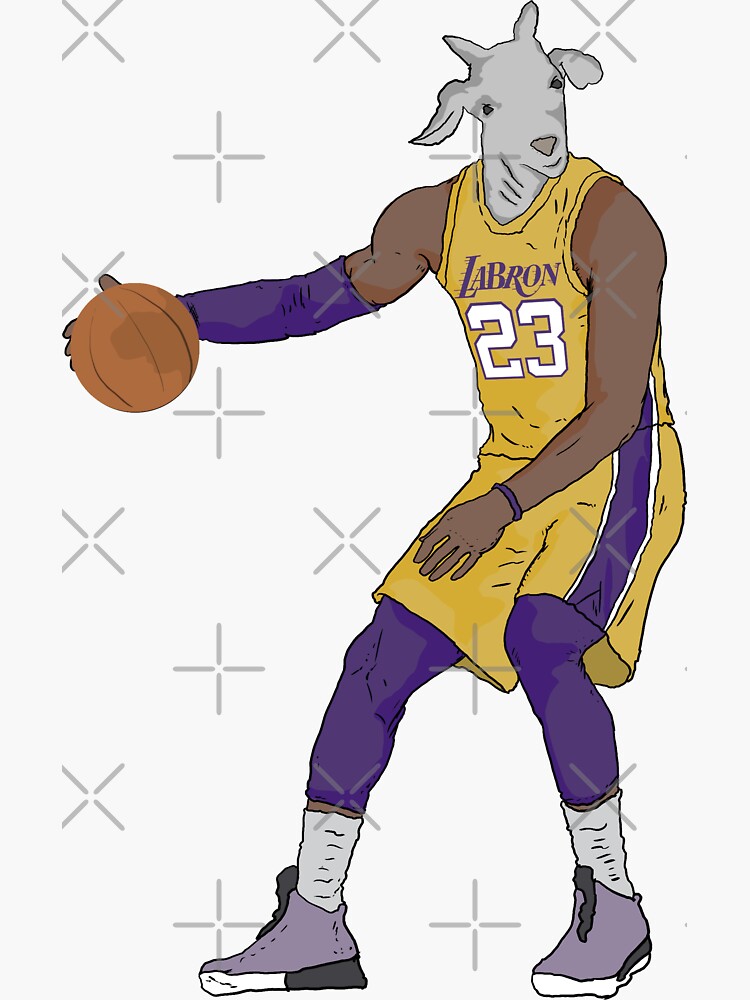 "GOAT Lebron James LA" Sticker for Sale by abstractoworld | Redbubble