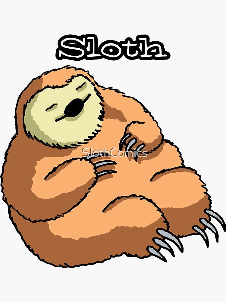 "The Sloth Comics Logo" Sticker by SlothComics | Redbubble