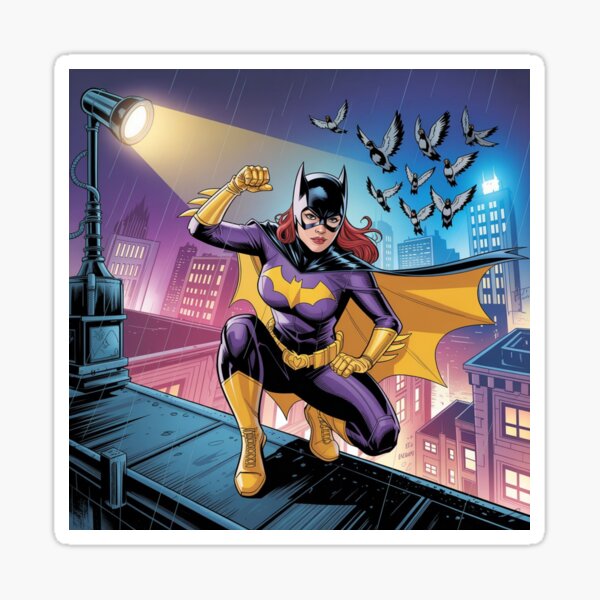 Batman Batgirl Stickers for Sale | Redbubble