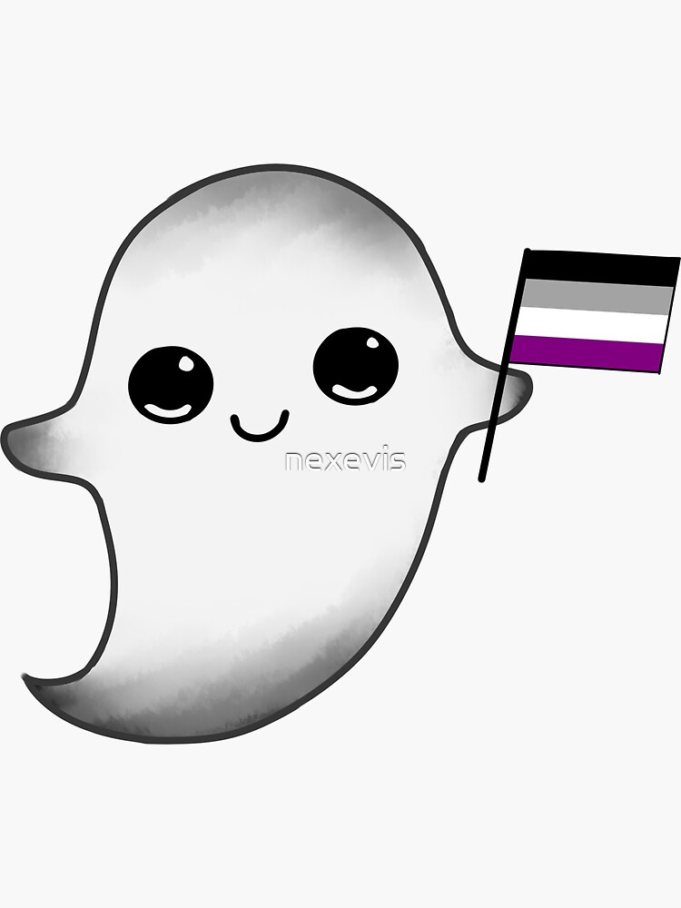 "Asexual Toasty Ghosty" Sticker by nexevis | Redbubble