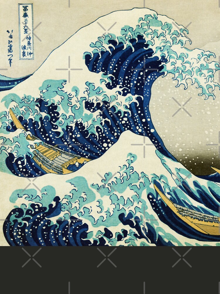 "The Great Wave off Kanagawa by the Japanese ukiyo-e artist Hokusai ...
