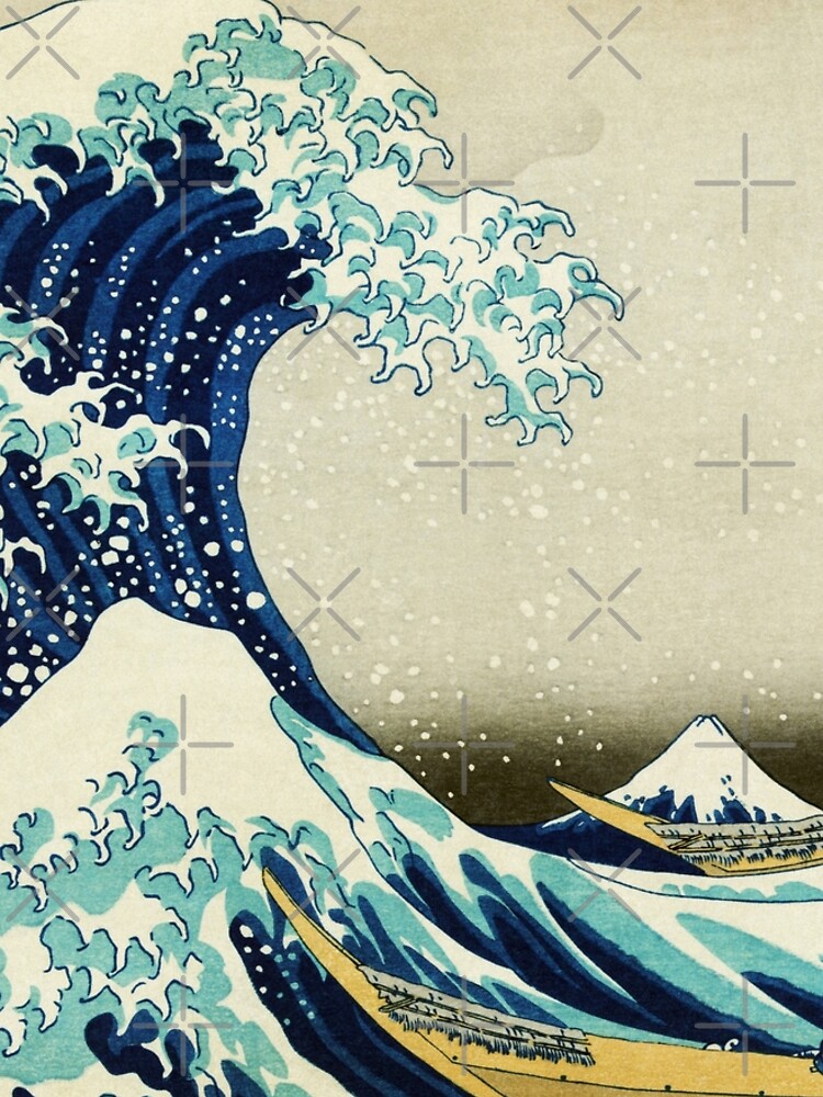 "The Great Wave off Kanagawa by the Japanese ukiyo-e artist Hokusai ...