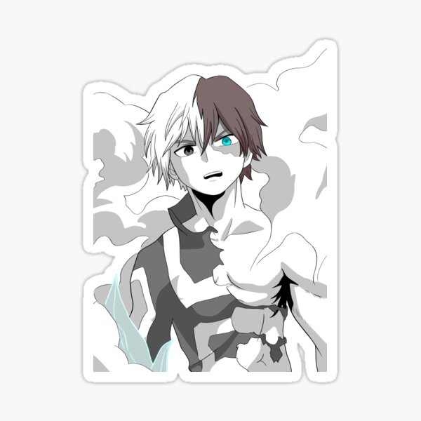 "Shoto Todoroki / My Hero Academia" Sticker by brendenroel | Redbubble
