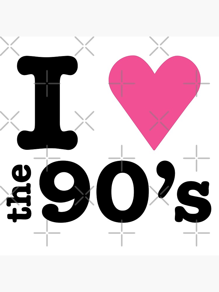 "i heart the 90s" Art Print by MineEyes | Redbubble