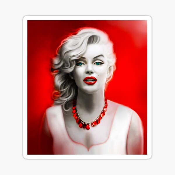 "Marilyn Monroe" Sticker by Cliff | Redbubble