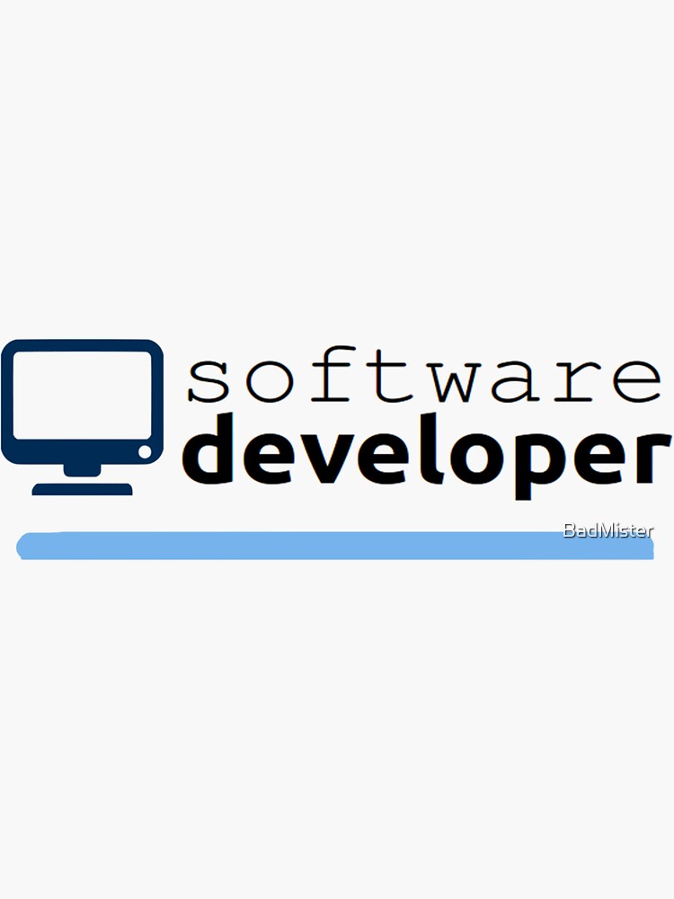 "Software Developer" Sticker for Sale by BadMister | Redbubble