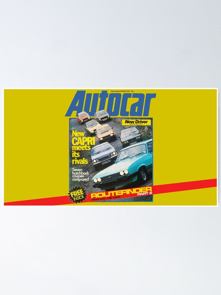 "FORD CAPRI" Poster for Sale by ThrowbackMotors | Redbubble