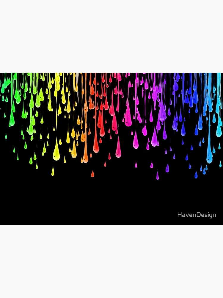 "Colorful Neon Rainbow Paint Drips" Hardcover Journal for Sale by ...