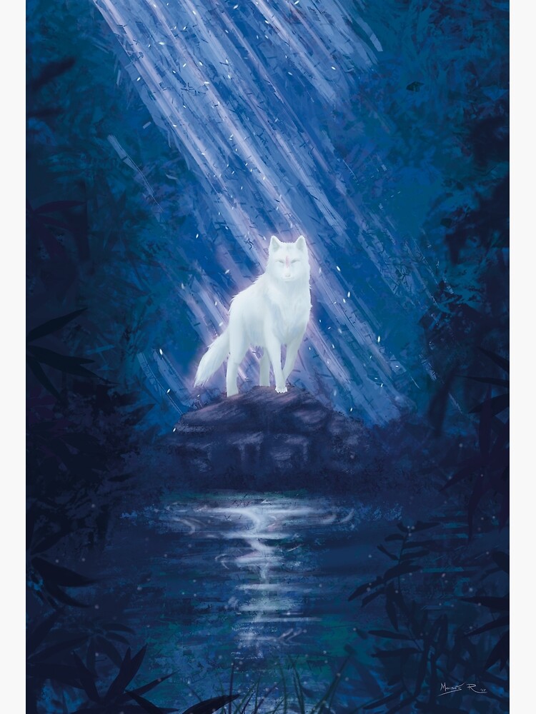 "Ghost Wolf" Poster by moisesrodriguez | Redbubble