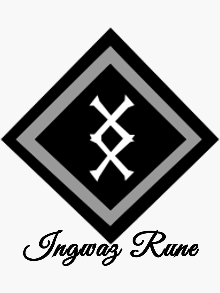 "Ingwaz Rune" Sticker for Sale by WindsofJupiter | Redbubble