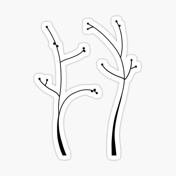 "Twigs" Sticker for Sale by pastelquartz | Redbubble