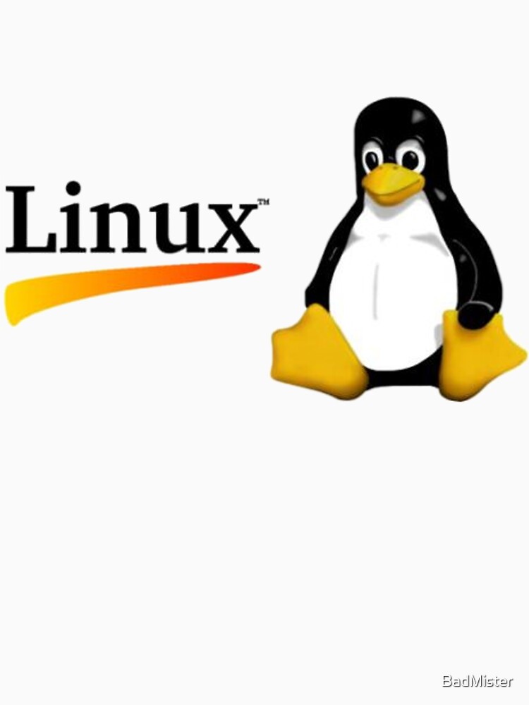 "Awesome Linux - Tux" T-shirt for Sale by BadMister | Redbubble | linux t-shirts - tux t-shirts ...