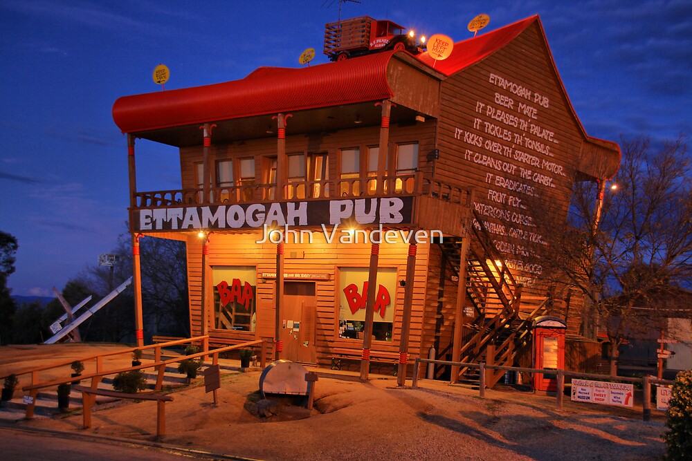 "Ettamogah Pub at night 2" by John Vandeven | Redbubble