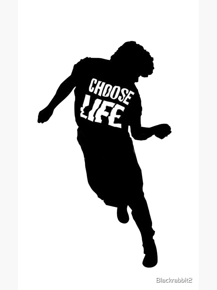"GEORGE MICHAEL CHOOSE LIFE" Sticker for Sale by Blackrabbit2 | Redbubble
