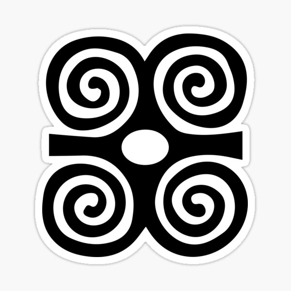 "West African Strength and Humility Symbol" Sticker for Sale by Crampsy ...