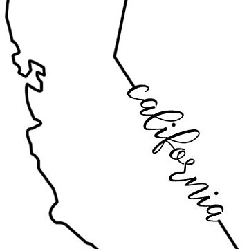 "California Outline" Sticker for Sale by Patricia Hart | Redbubble