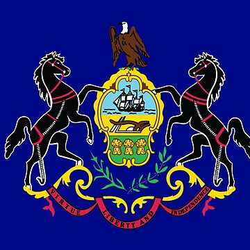 "Pennsylvania flag" Sticker for Sale by Pegasus00 | Redbubble