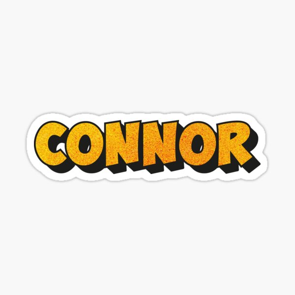Custom Connor Nametag Stickers for Sale | Redbubble