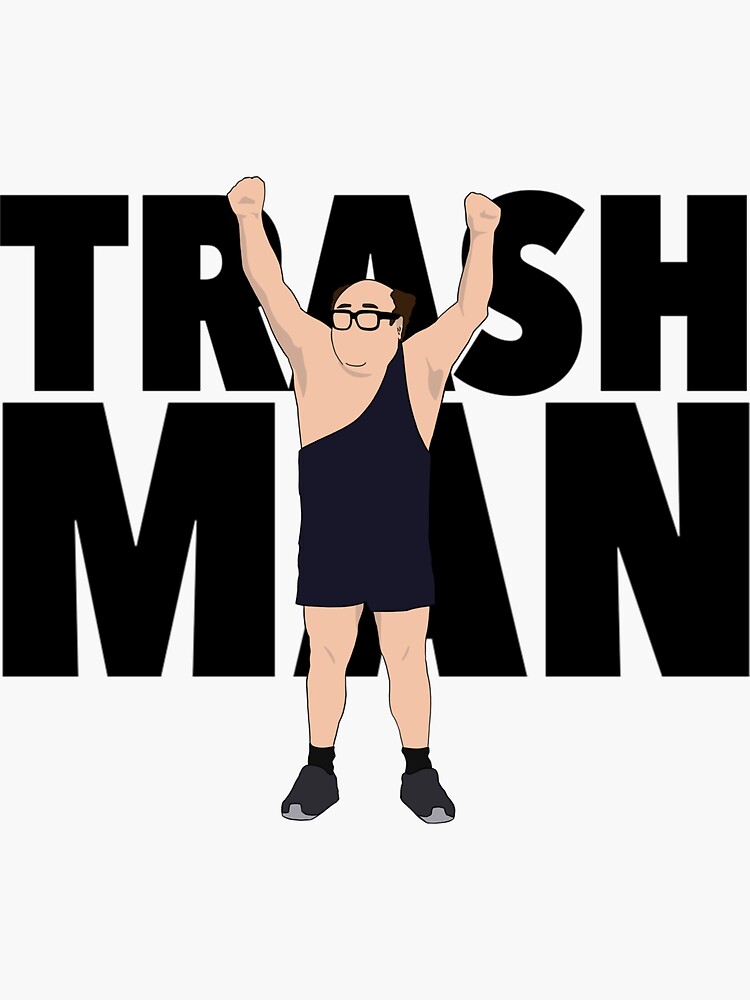 "Trash Man Design " Sticker for Sale by SimpleDees | Redbubble