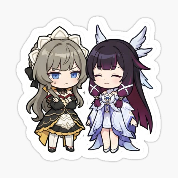 "columbina and sandrone genshin impact" Sticker for Sale by MIRAI00 ...