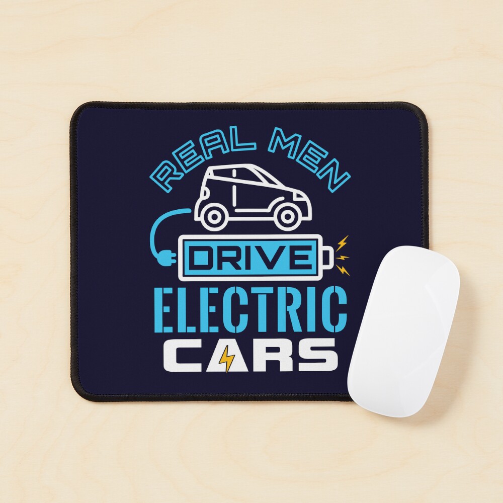 "Real Men Drive Electric Cars Plug In Vehicle" Sticker for Sale by ...