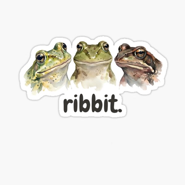 Frog Ribbit Ribbit Merch & Gifts for Sale | Redbubble