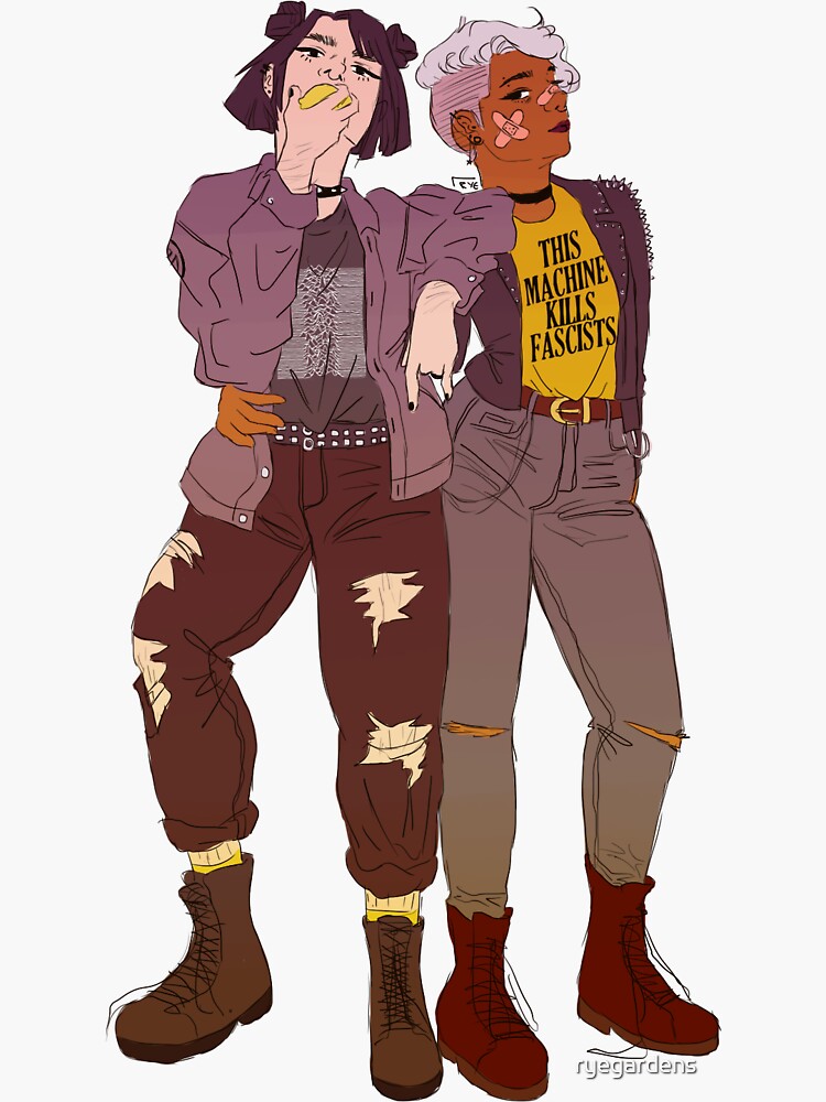 "punk isnt just for your boyfriend" Sticker for Sale by ryegardens ...
