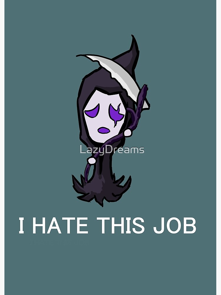 "Sad reaper" Art Print for Sale by LazyDreams | Redbubble