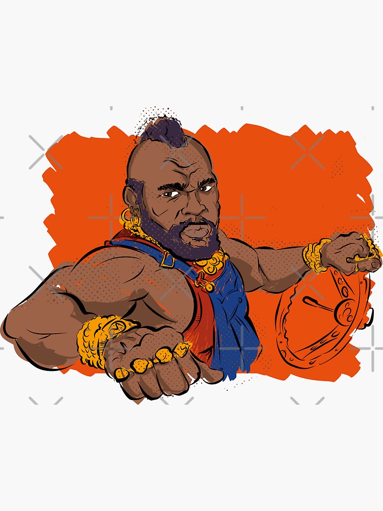 "B A Baracus" Sticker for Sale by danpritchard | Redbubble