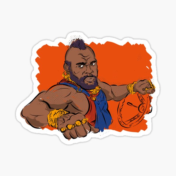 "B A Baracus" Sticker for Sale by danpritchard | Redbubble