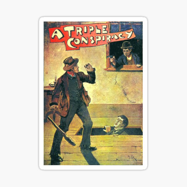 "Pulp Fiction Novel Cover 1800s" Sticker for Sale by ExpressingSelf ...