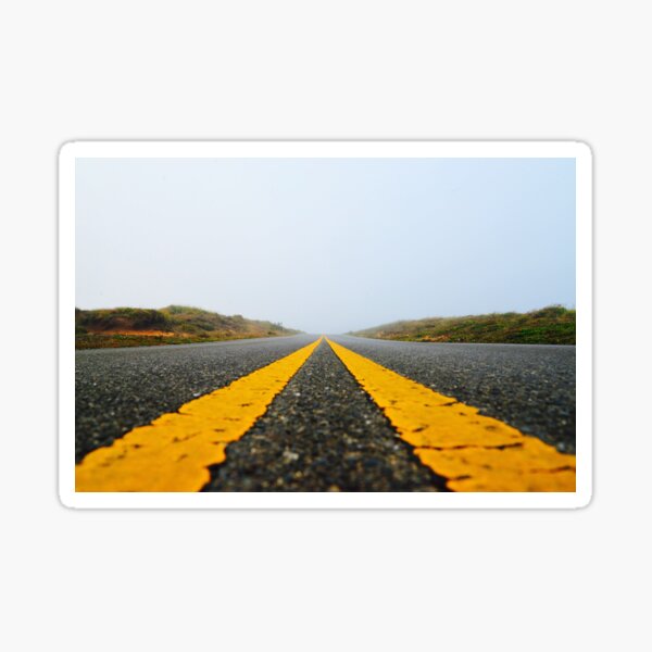 "Road" Sticker for Sale by Paintbrushy | Redbubble