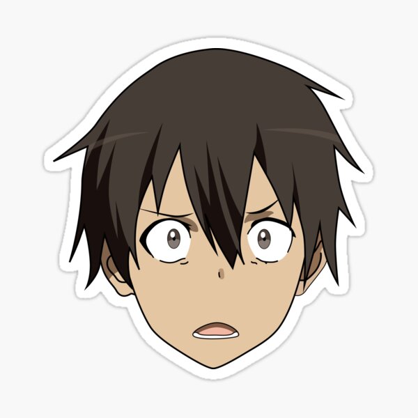 "Stunned kirito" Sticker by MasonArt | Redbubble