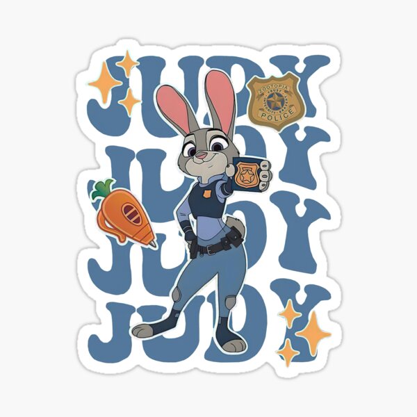"Zootopia Judy Hopps Cute Cartoon" Sticker for Sale by westegtflogan ...