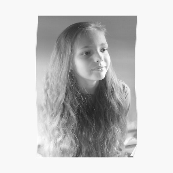 "Hannah Portrait In Black & White" Poster by Evita | Redbubble