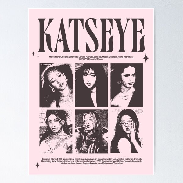 Poster: Katseye | Redbubble