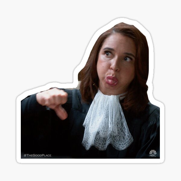 "judge jen" Sticker by vicuni | Redbubble