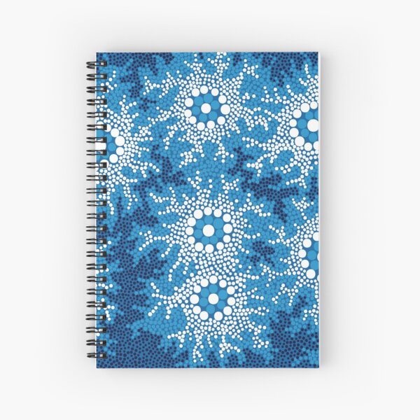 "Aboriginal Art Authentic - Waterhole Dreaming" Spiral Notebook by ...